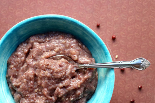 BREAKFAST RED BEAN RICE PORRIDGE - ALLERGIC PRINCESS