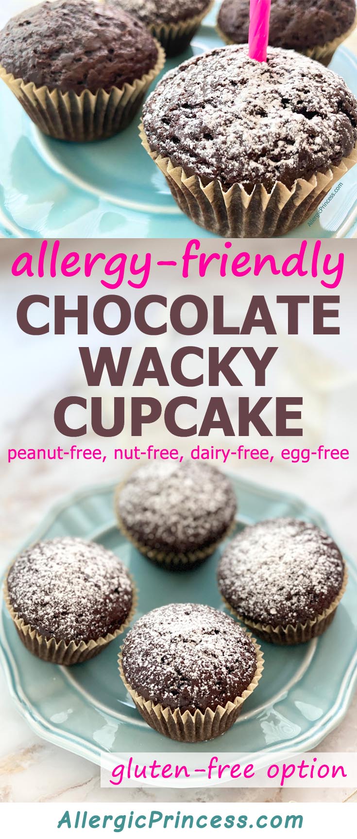 CHOCOLATE WACKY CUPCAKES ALLERGY FRIENDLY - ALLERGIC PRINCESS