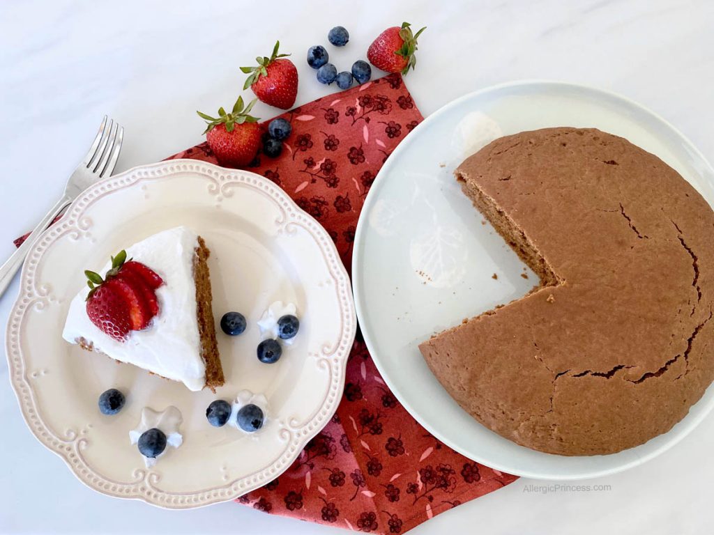 WATER CAKE: NO EGGS, NO MILK - ALLERGIC PRINCESS